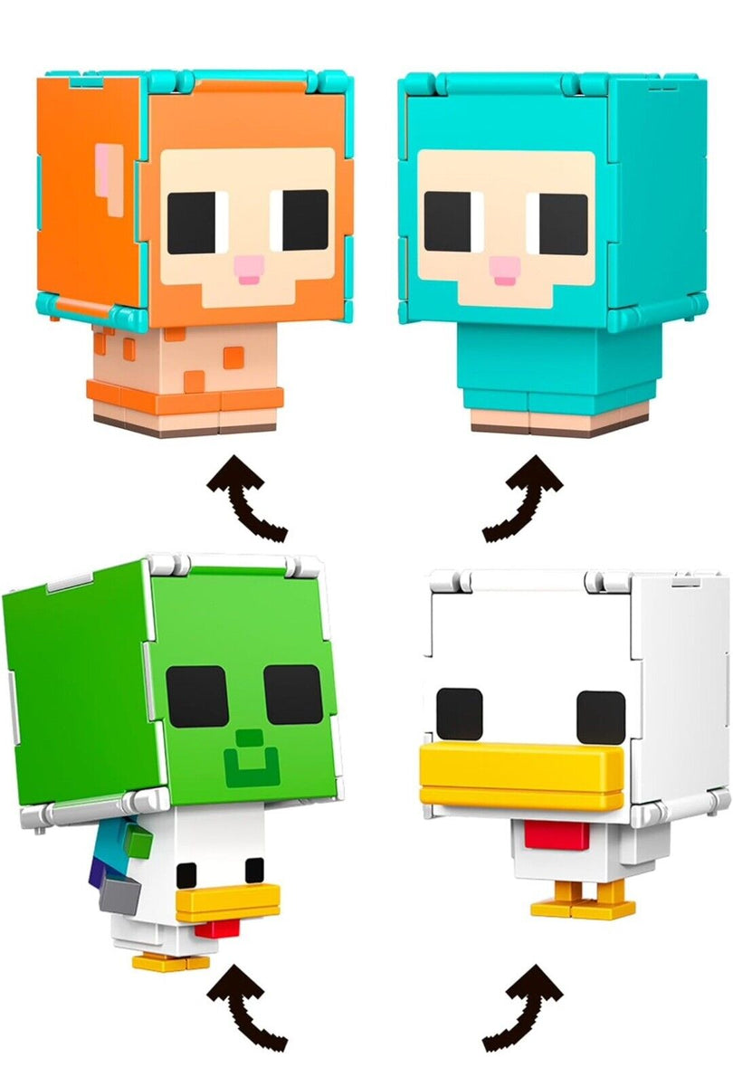 2024 Minecraft Flippin’ Figs 2-Pack: SHEEP & CHICKEN JOCKEY/CHICKEN ...