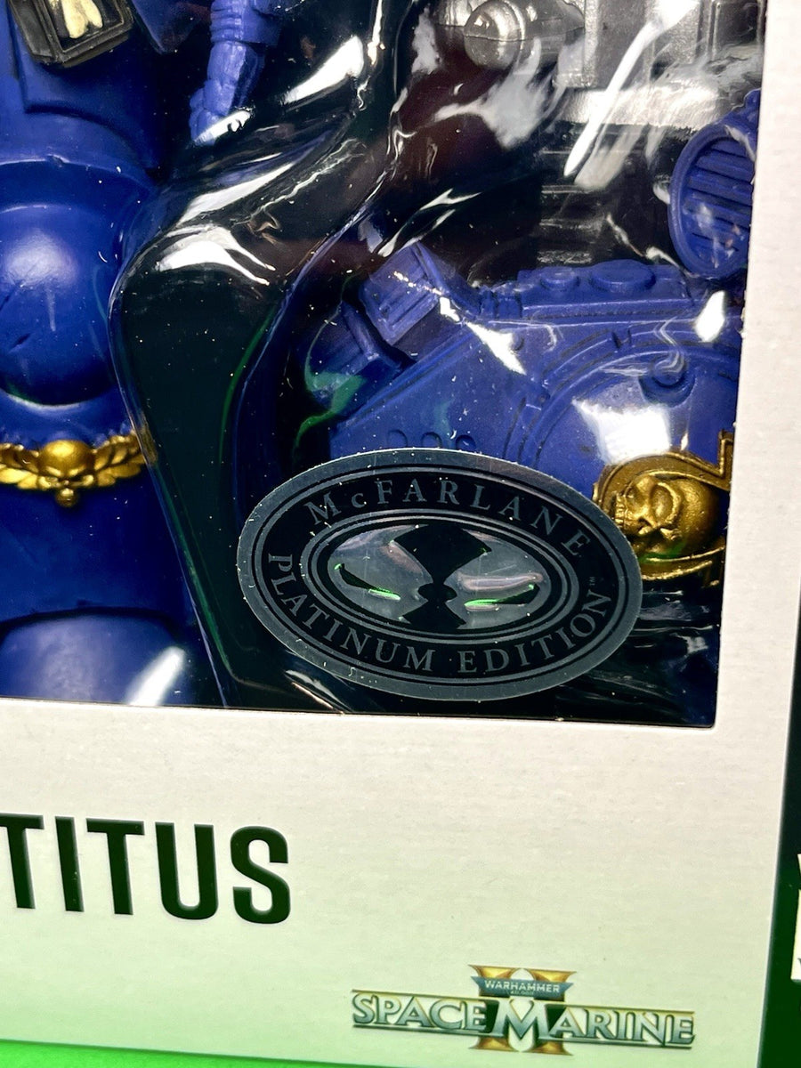 2024 McFarlane Warhammer 40K - Ultramarines LIEUTENANT TITUS (Platinum ...