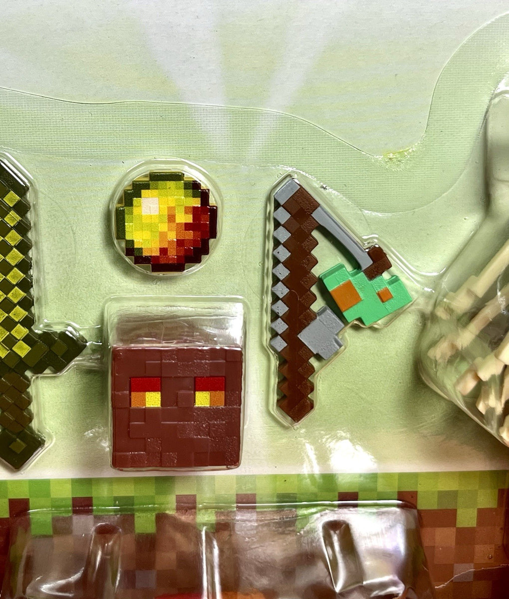 2025 Minecraft Figure 2-Pack: ZOMBIFIED PIGLIN AND STRIDER (w/ Magma C ...