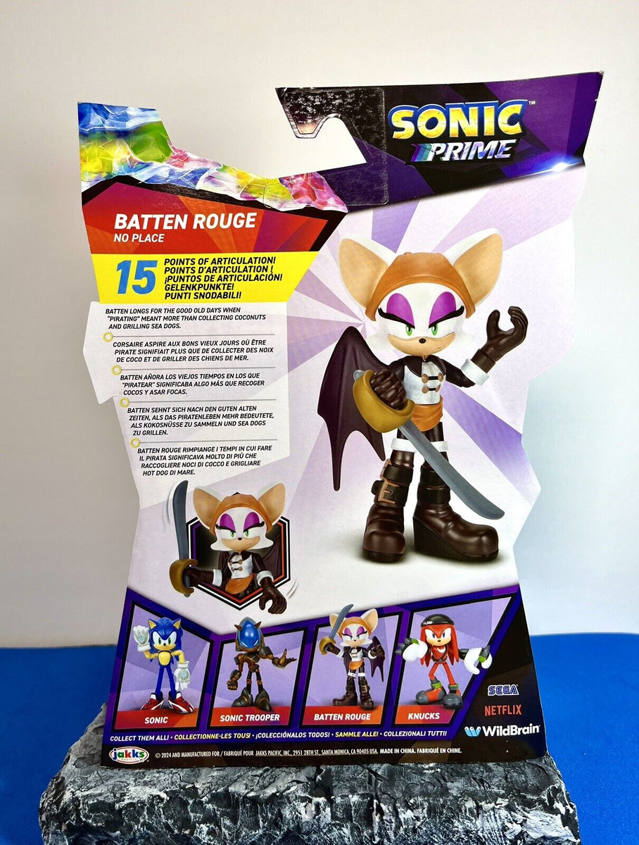 2024 JAKKS Pacifc Sonic Prime [Netflix] Figure: BATTEN ROUGE (THE BAT ...