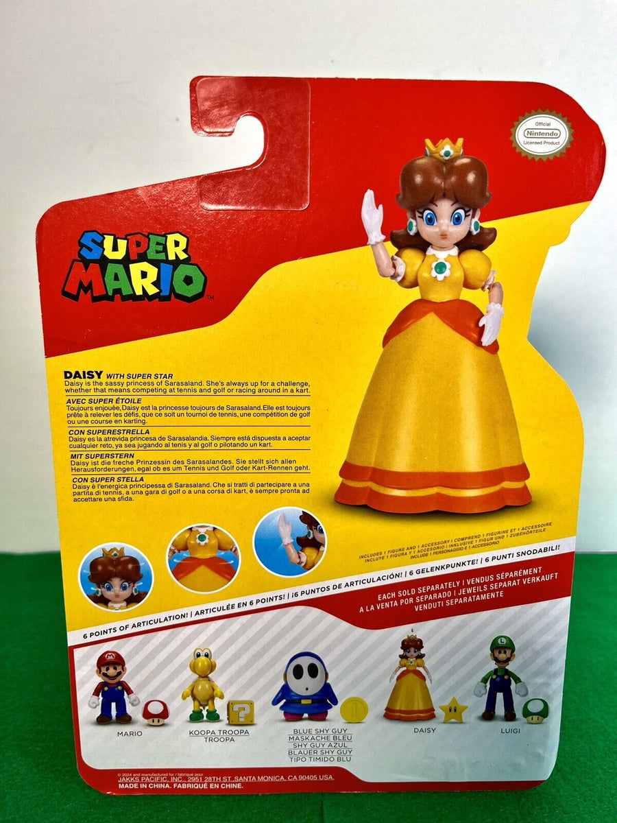 2024 JAKKS Pacific World of Nintendo Figure: PRINCESS DAISY (w/ Super ...