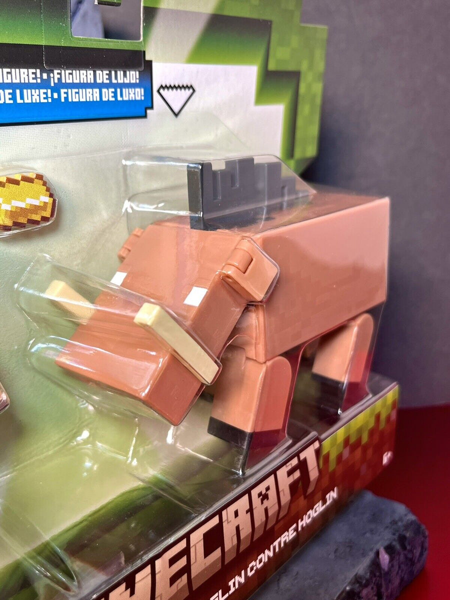 2024 Minecraft 15th Anniversary Figure 2-Pack: PIGLIN VS. HOGLIN ...