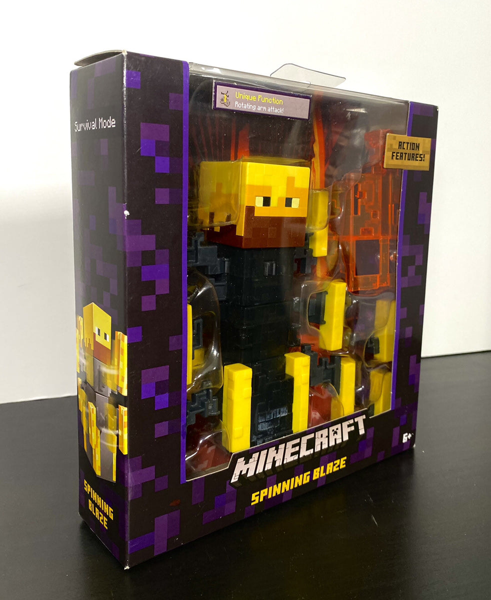 2016 Mattel Minecraft - SPINNING BLAZE Action Figure (Rotating Arm Att ...