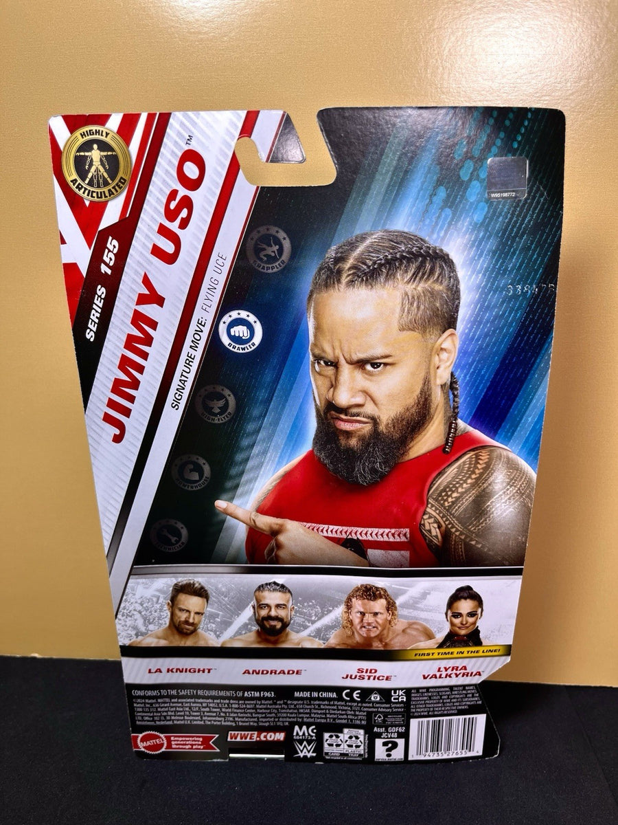 2025 WWE Main Event Series 155 Action Figure: JIMMY USO (NO YEET ...