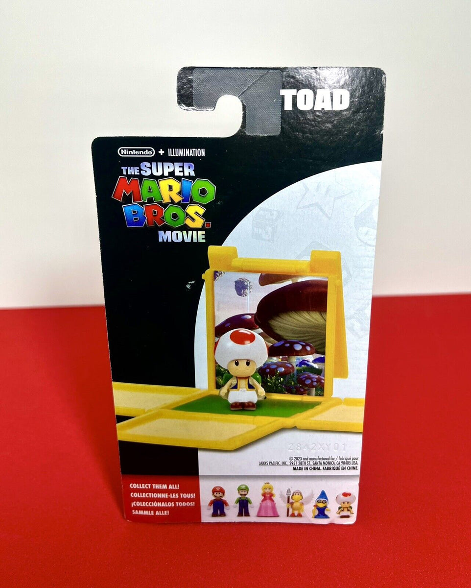 2023 JAKKS The Super Mario Bros. Movie Minifigure - TOAD (w/ Question ...