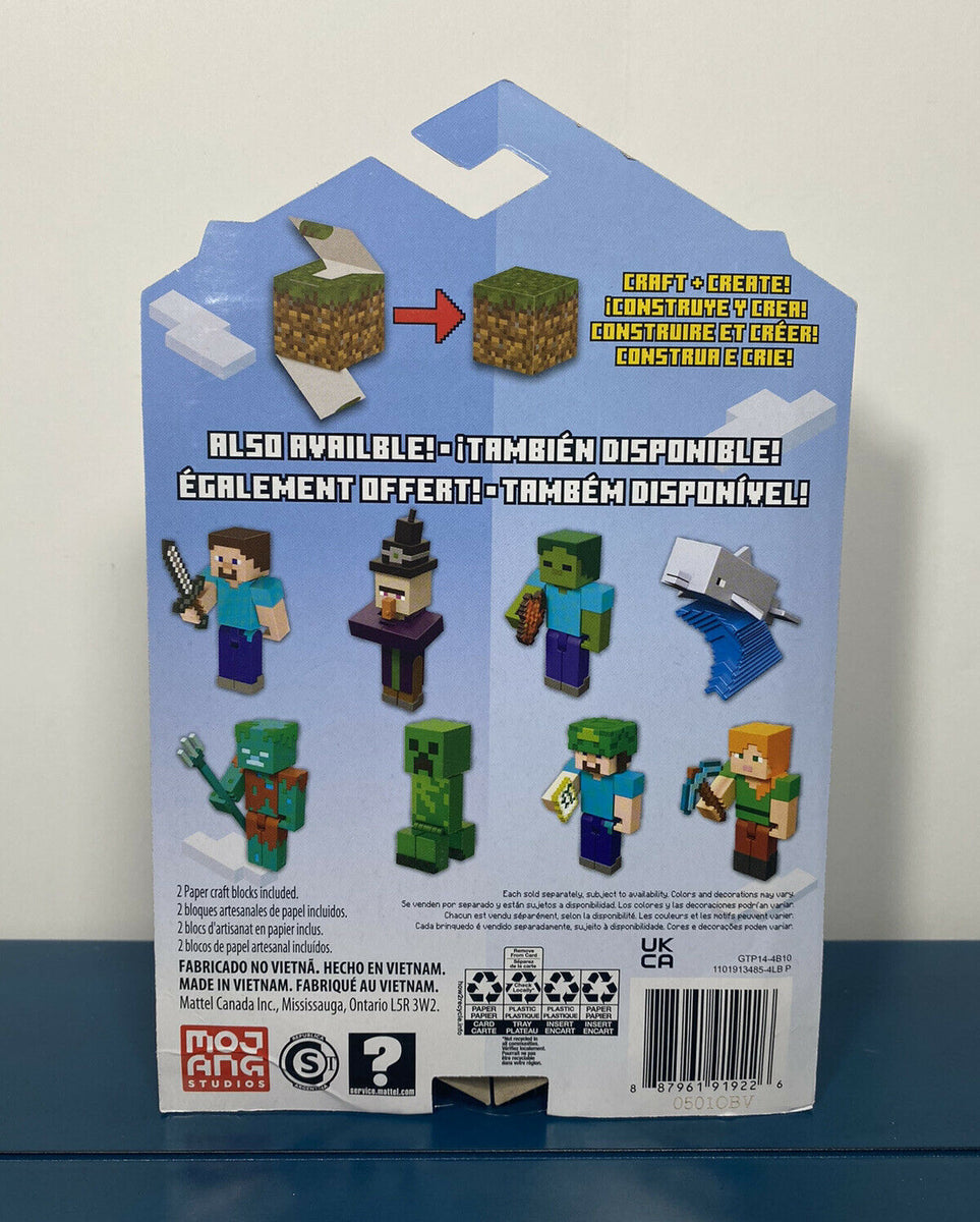 2021 Minecraft Craft-a-Block Action Figure: DOLPHIN – Florida Toy Store