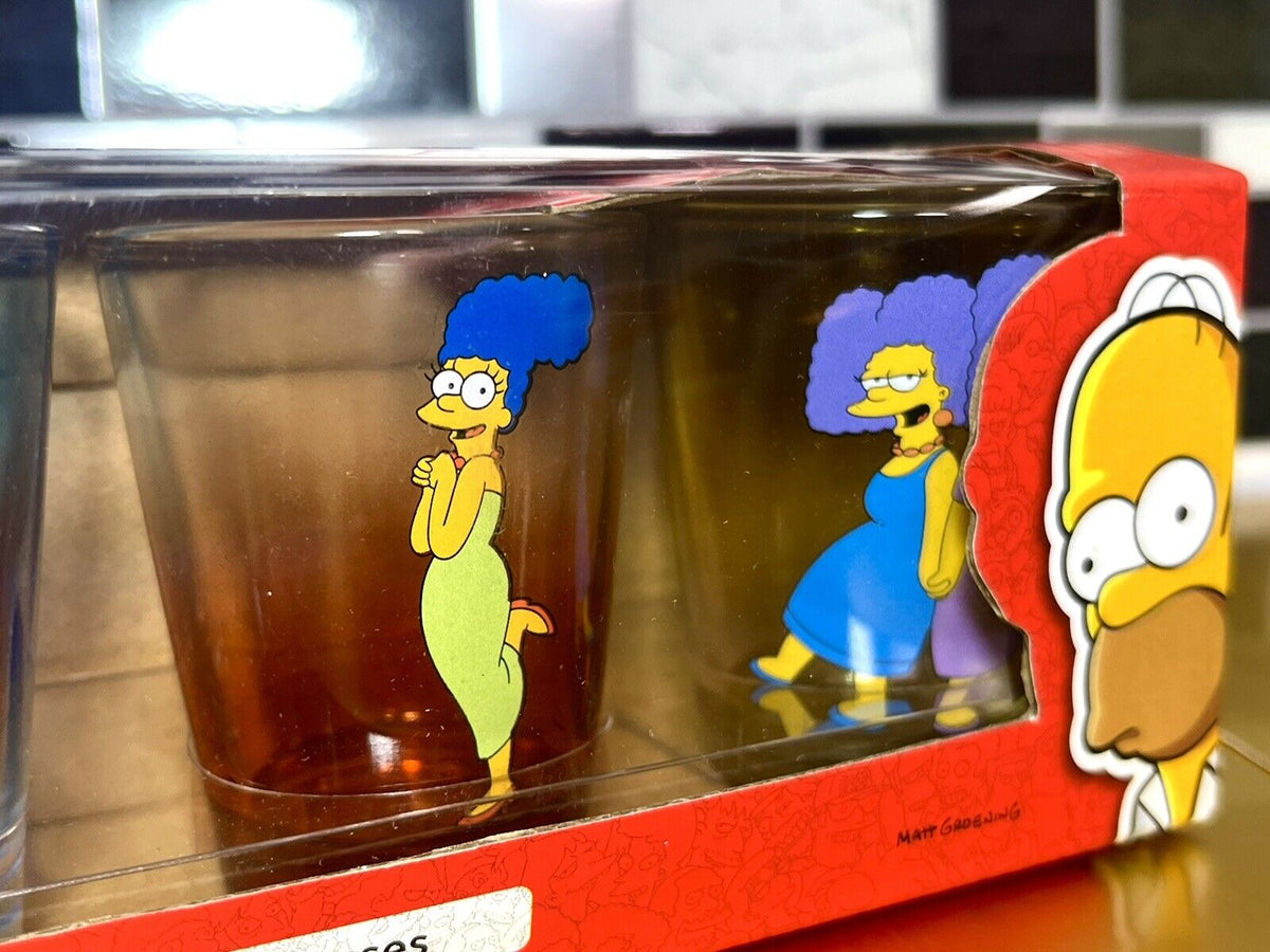 The Simpsons - Character Shot Glasses 4 Pack - 1.5 fl oz – Florida Toy ...
