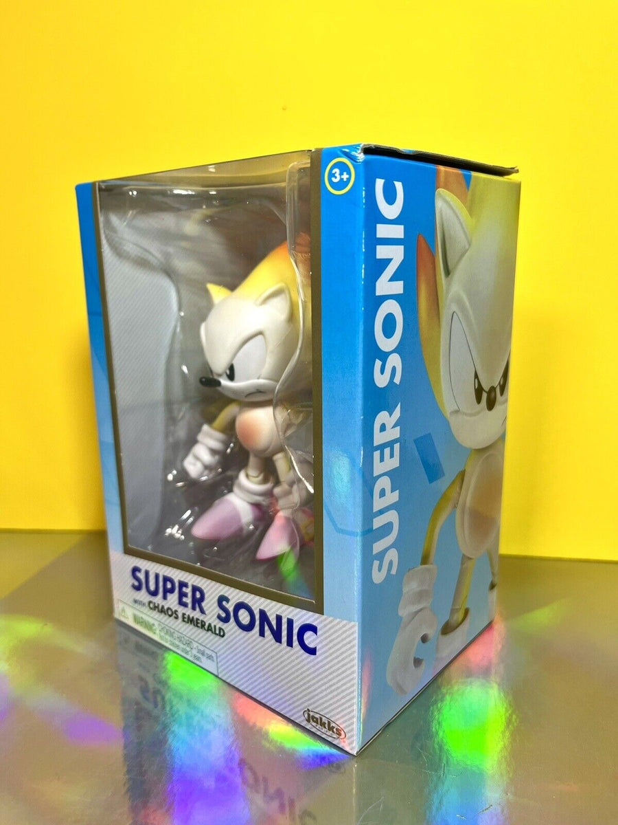 2022 JAKKS Gold Sonic the Hedgehog Figure - CLASSIC SUPER SONIC w/ Cha ...