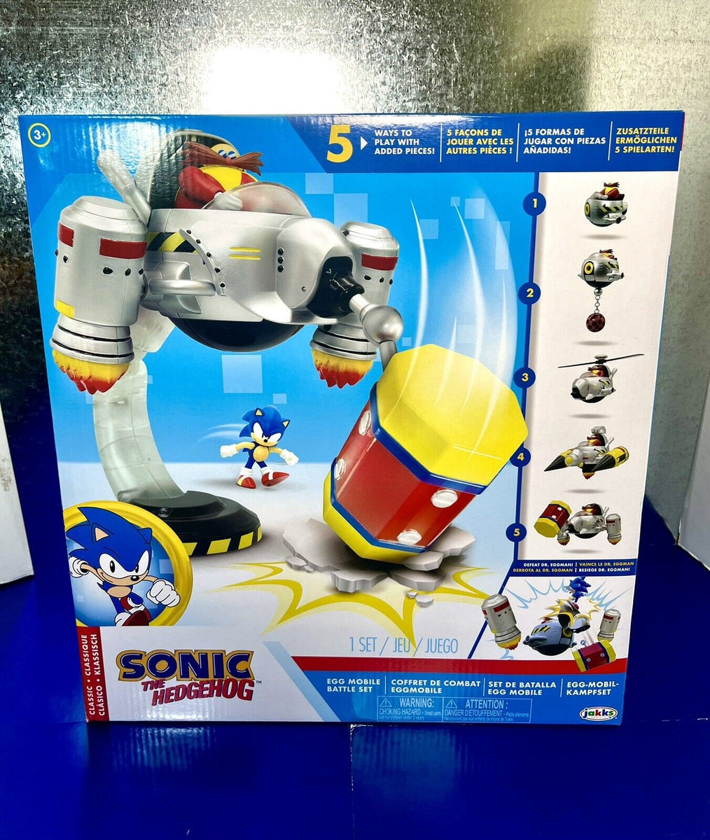 2023 JAKKS Sonic the Hedgehog (Classic)- Egg Mobile Battle Set w/ Soni ...