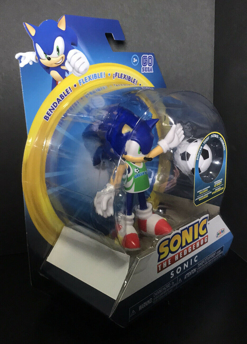 2020 JAKKS Pacific Sonic The Hedgehog 4" Soccer Sonic Action Figure ...
