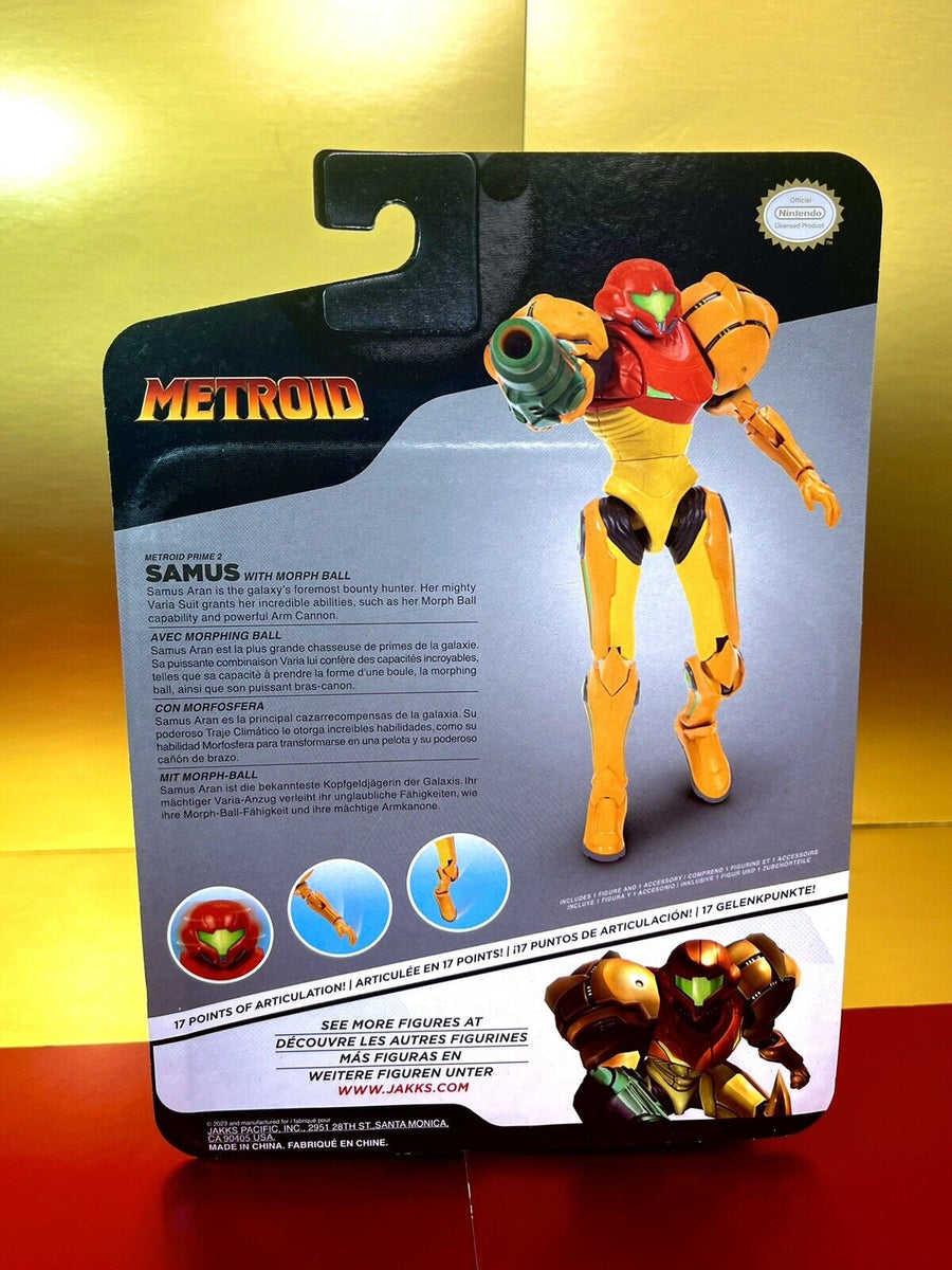 2023 World of Nintendo NEW Jakks Pacific Metroid Prime Samus Morph Bal ...