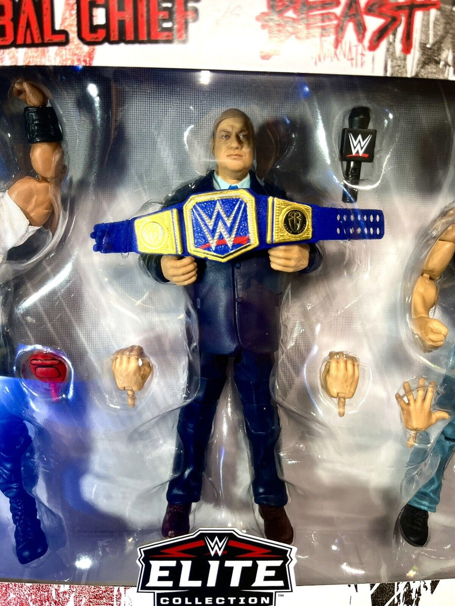 2022 WWE Elite Collection: Tribal Chief vs The Beast Incarnate 3-Pack ...