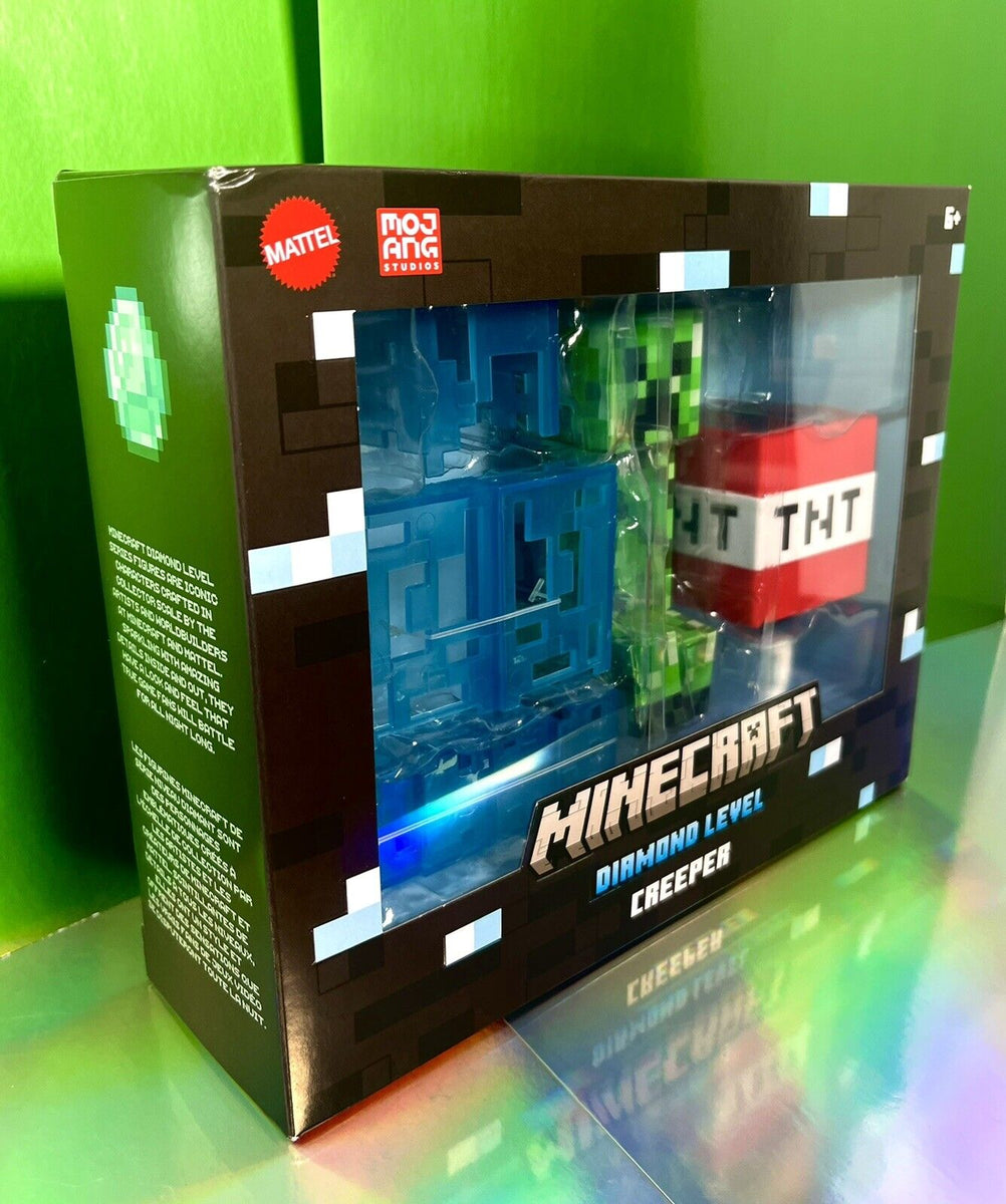 2022 Mattel Minecraft - DIAMOND LEVEL CREEPER Collector Figure ...