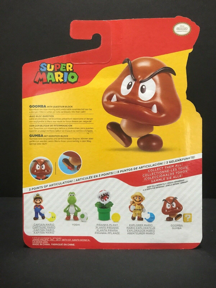 Jakks Pacific Super Mario 4" Goomba Articulated Figure NEW – Florida ...
