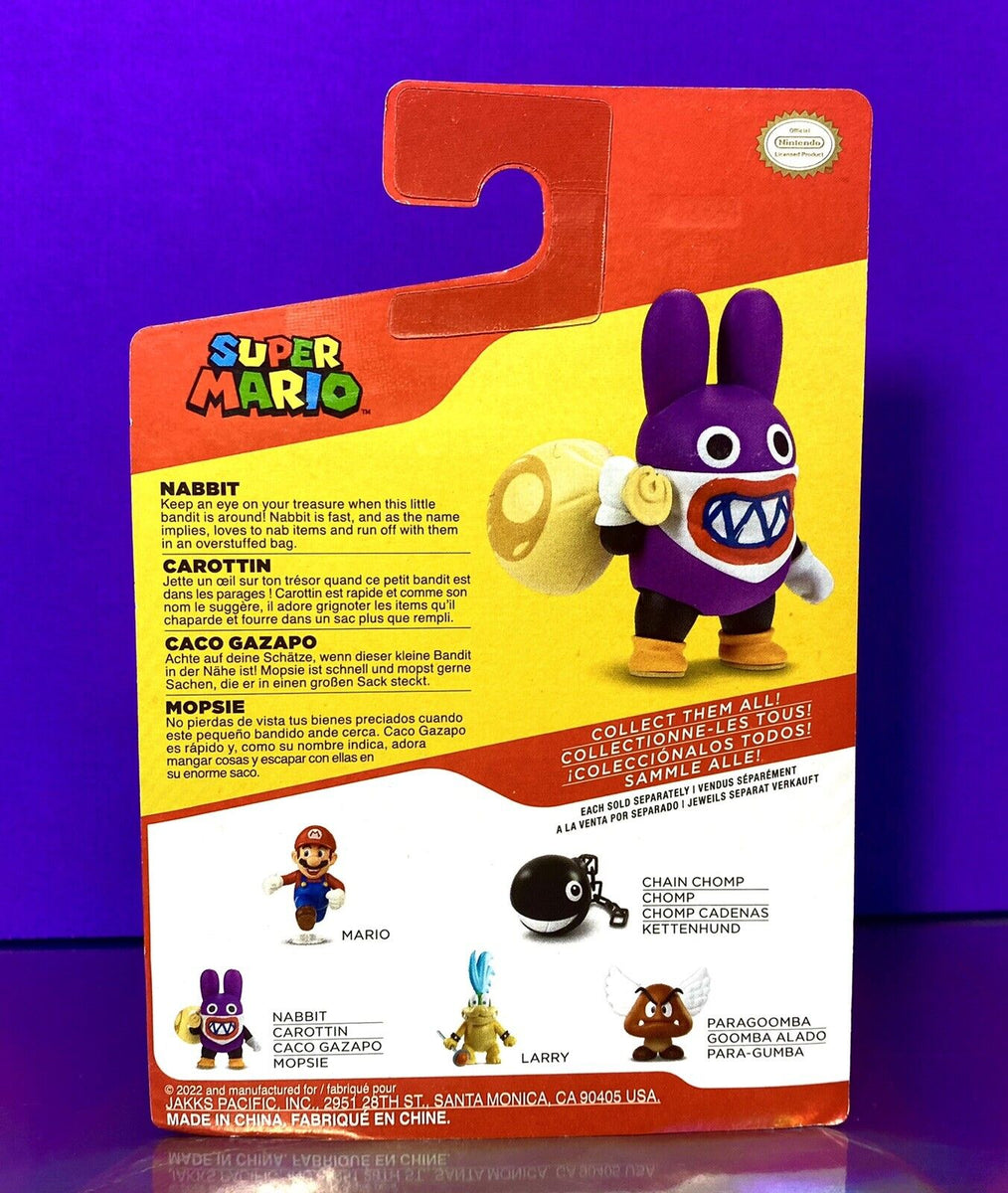 2022 JAKKS Pacific World of Nintendo 2.5" Action Figure: NABBIT ...
