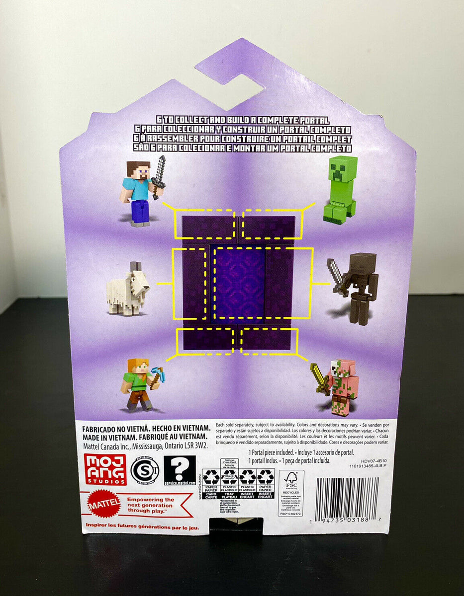 2022 Minecraft Build-a-Portal Action Figure: ZOMBIFIED PIGLIN (w/ Gold ...