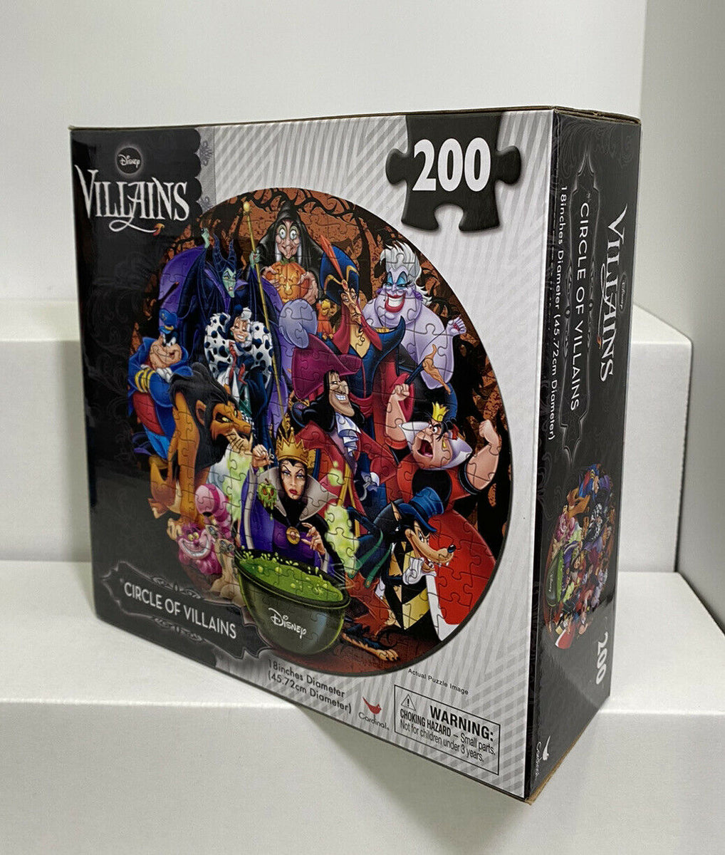 Cardinal- Disney Villains - Circle of Villains- 200 Piece Jigsaw Puzzl ...